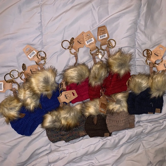 CC Boutique | Accessories | Nwt Mini Cc Beanie Keychains Multiple ...
